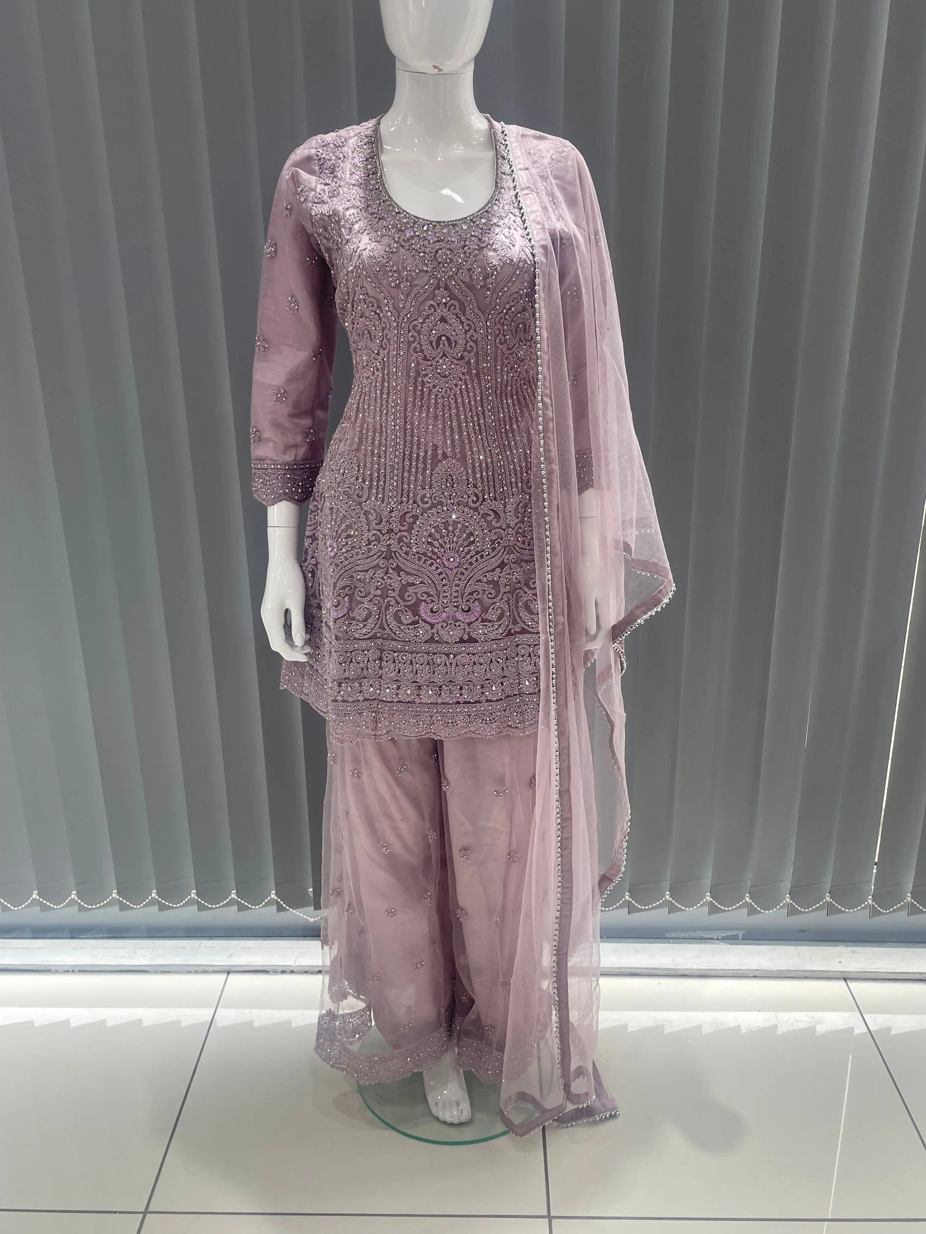ASHA | Embroidered Hand Work Lengha Mother & Daughter Ready To Wear ...