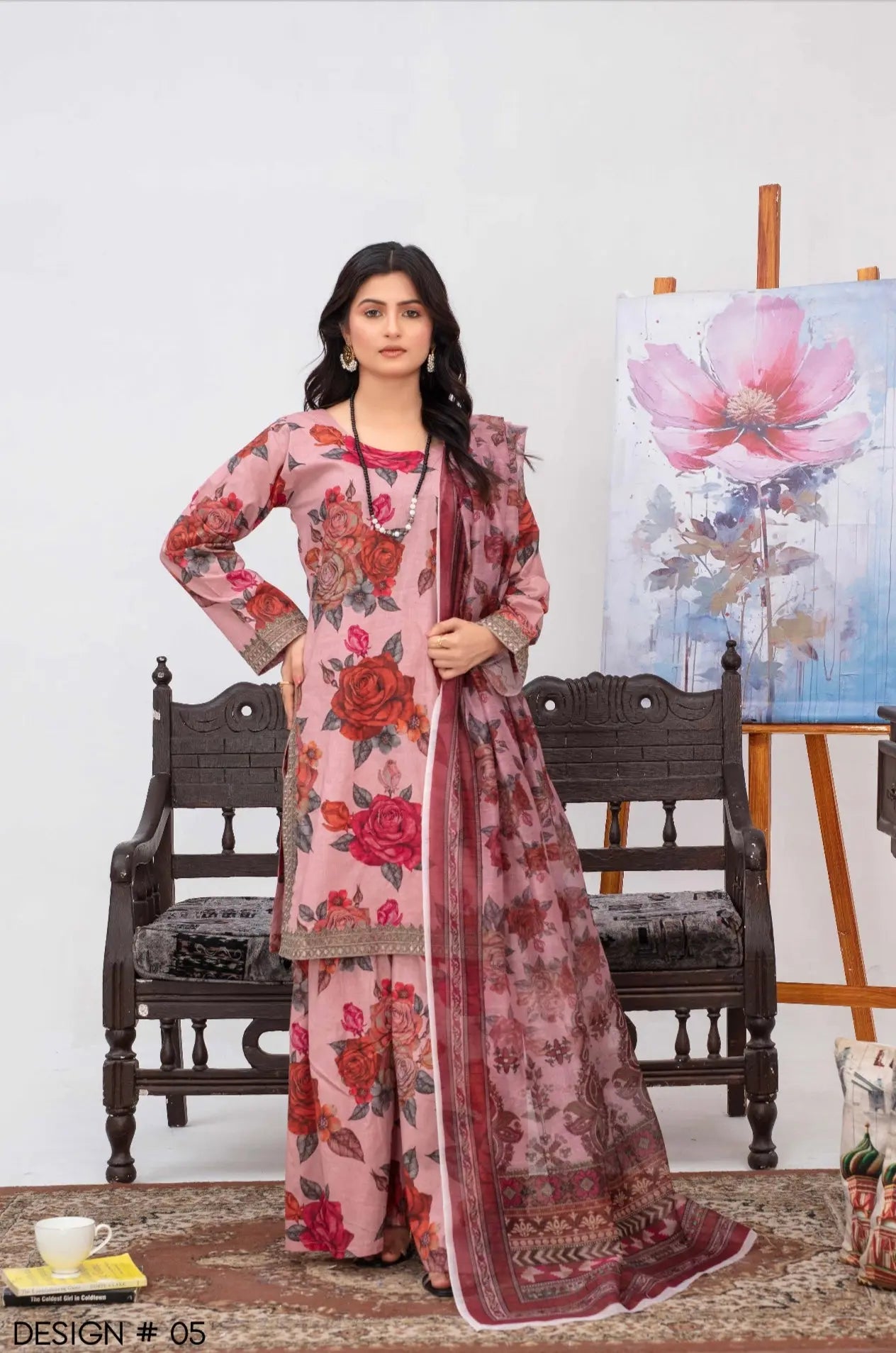 ASHYANA Vol 29 | Embroidered Cotton Shararah 3pc Readymade Traditional ...