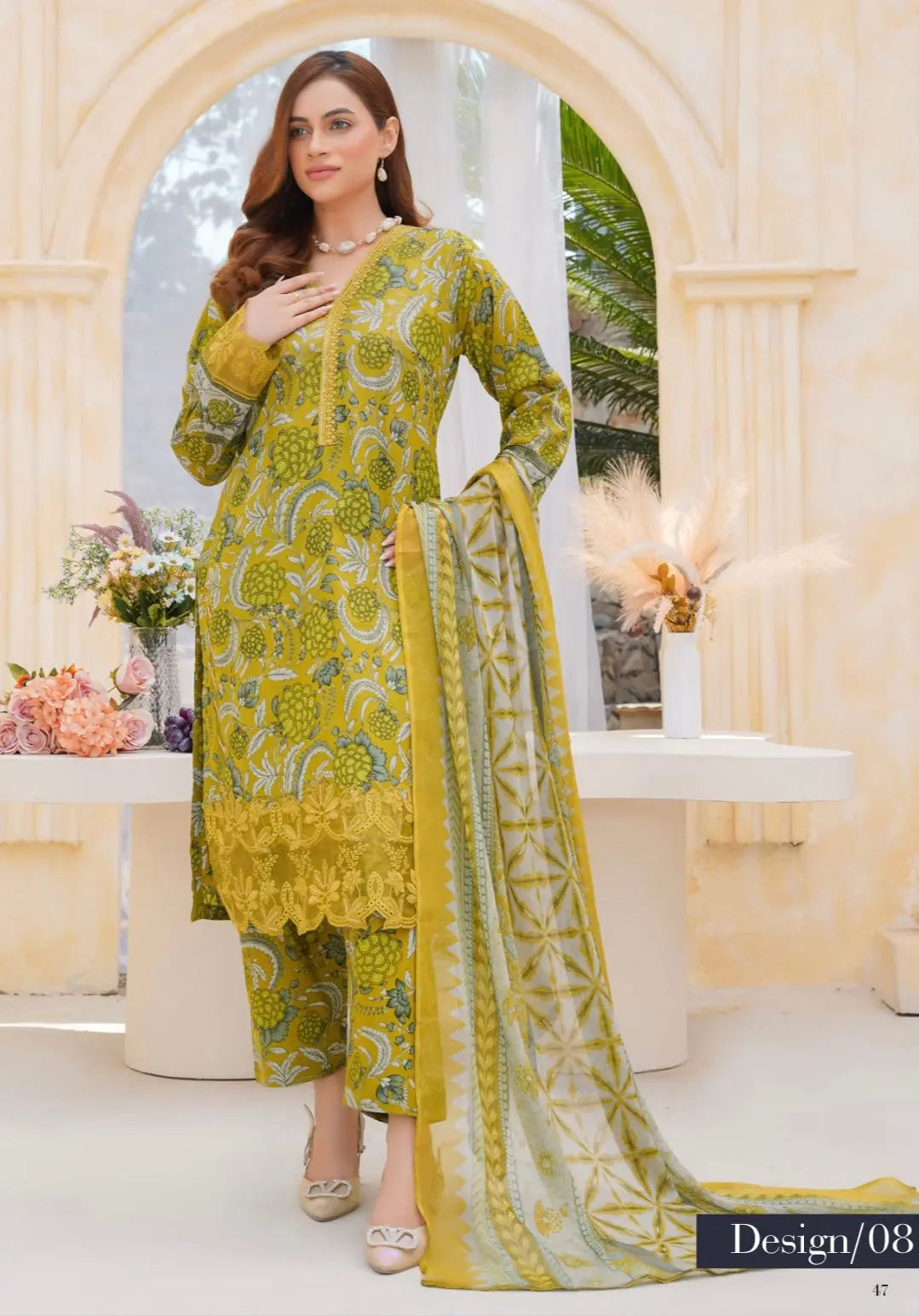 Sitarah Styles 'Vol 9' | Embroidered Lawn 3pc Readymade | IN334 - HIRA ...