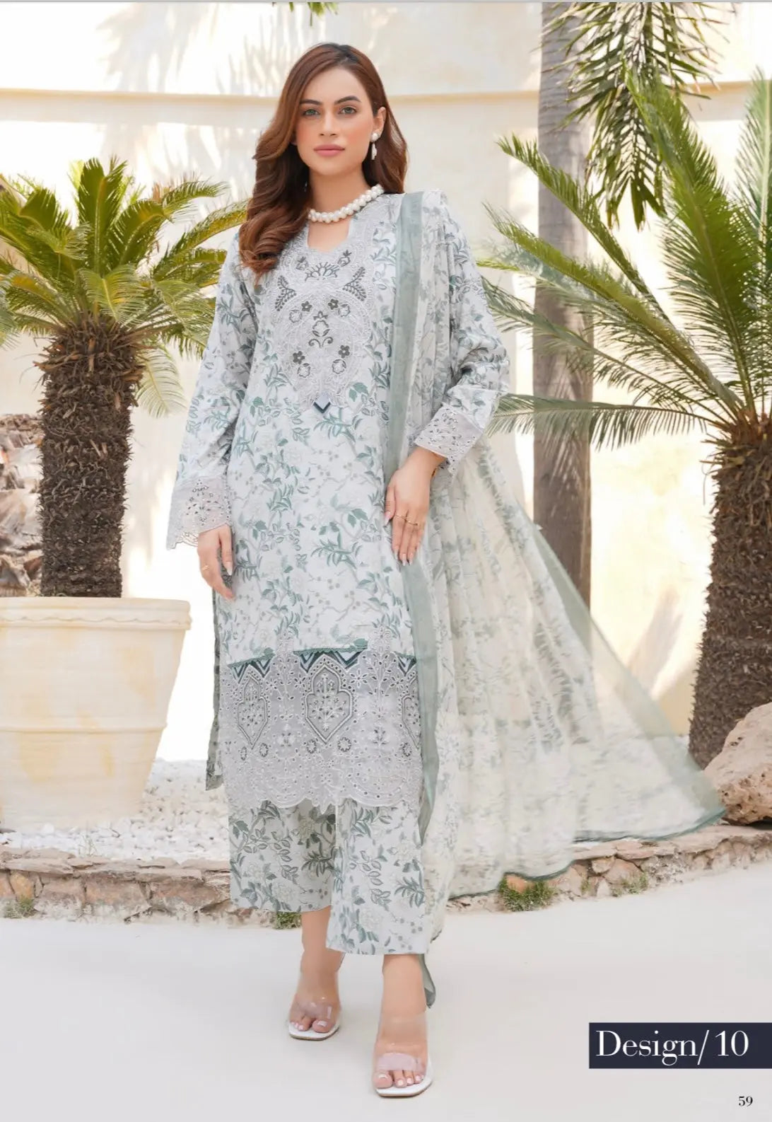 Sitarah Styles 'Vol 9' | Embroidered Lawn 3pc Readymade | IN336 - HIRA ...